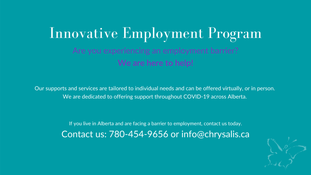 Chrysalis Society – An Alberta Society for Citizens with Disabilities